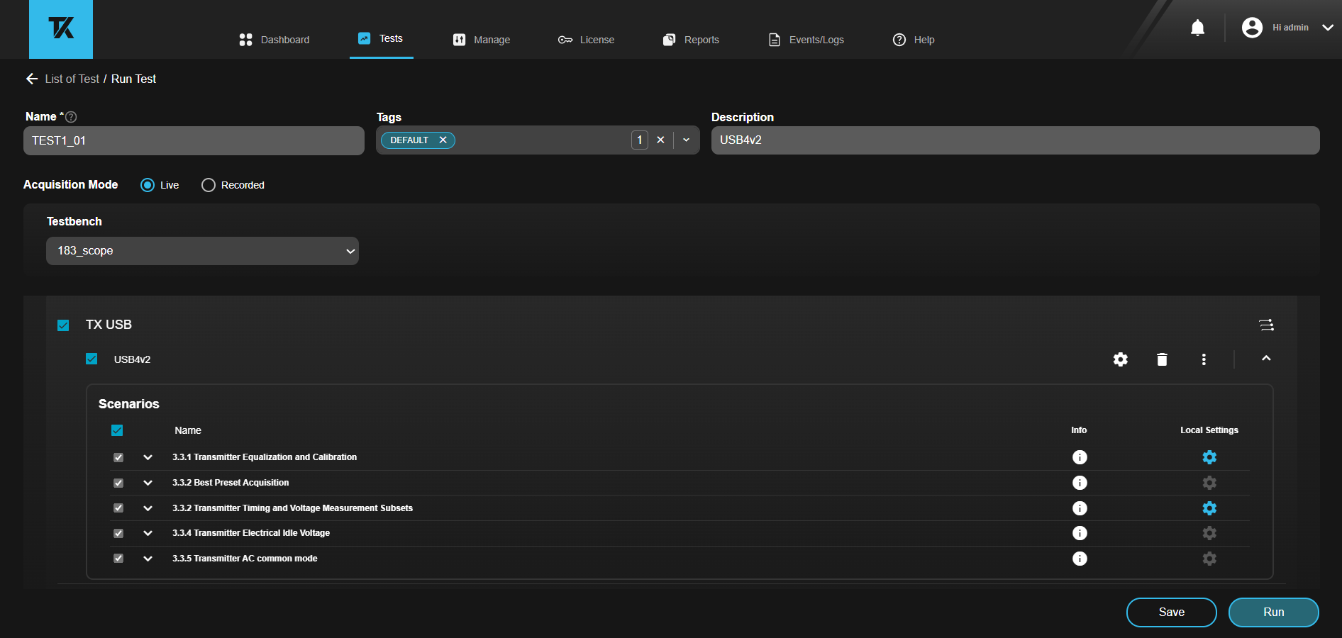Clarius Compliance USB4v2 Tx Test and Debug Solution | Tektronix