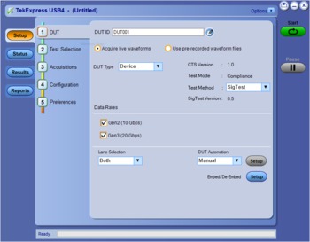 USB4™ Transmitter, Compliance, and Debug Solution | Tektronix