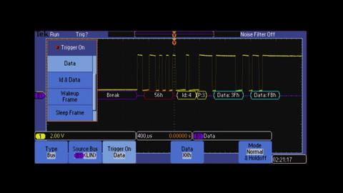 MSO-DPO2000 Series Oscilloscopes LIN bus support | Tektronix