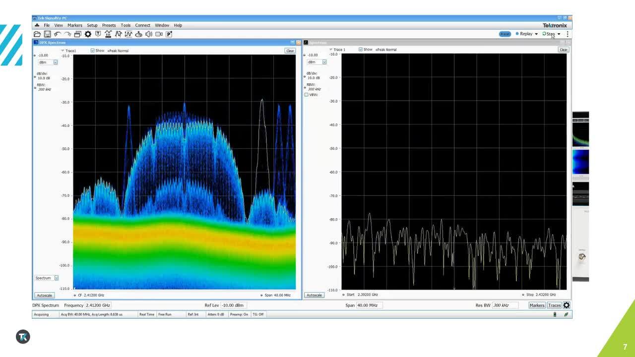 SignalVu Spectrum Analysis Software | Tektronix