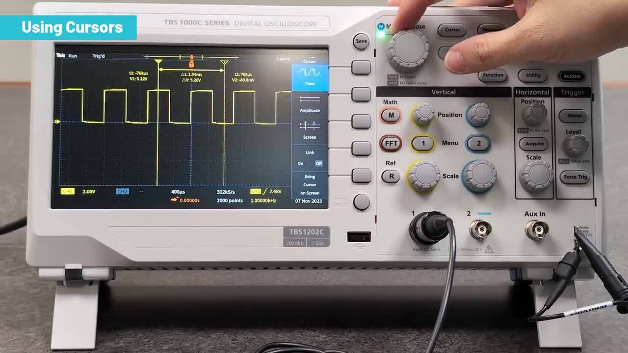 TBS1000C Ocsilloscope - Making Measurements | Tektronix