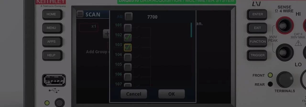 DAQ6510 数据采集和记录万用表系统 | Tektronix
